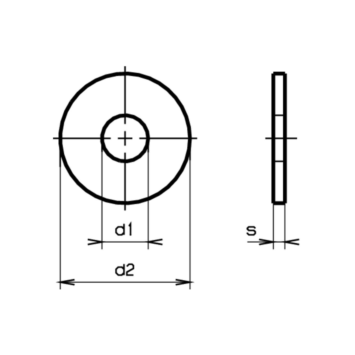FERRONORM Scheiben ohne Fase DIN 9021-rostfrei A4 | Allchemet